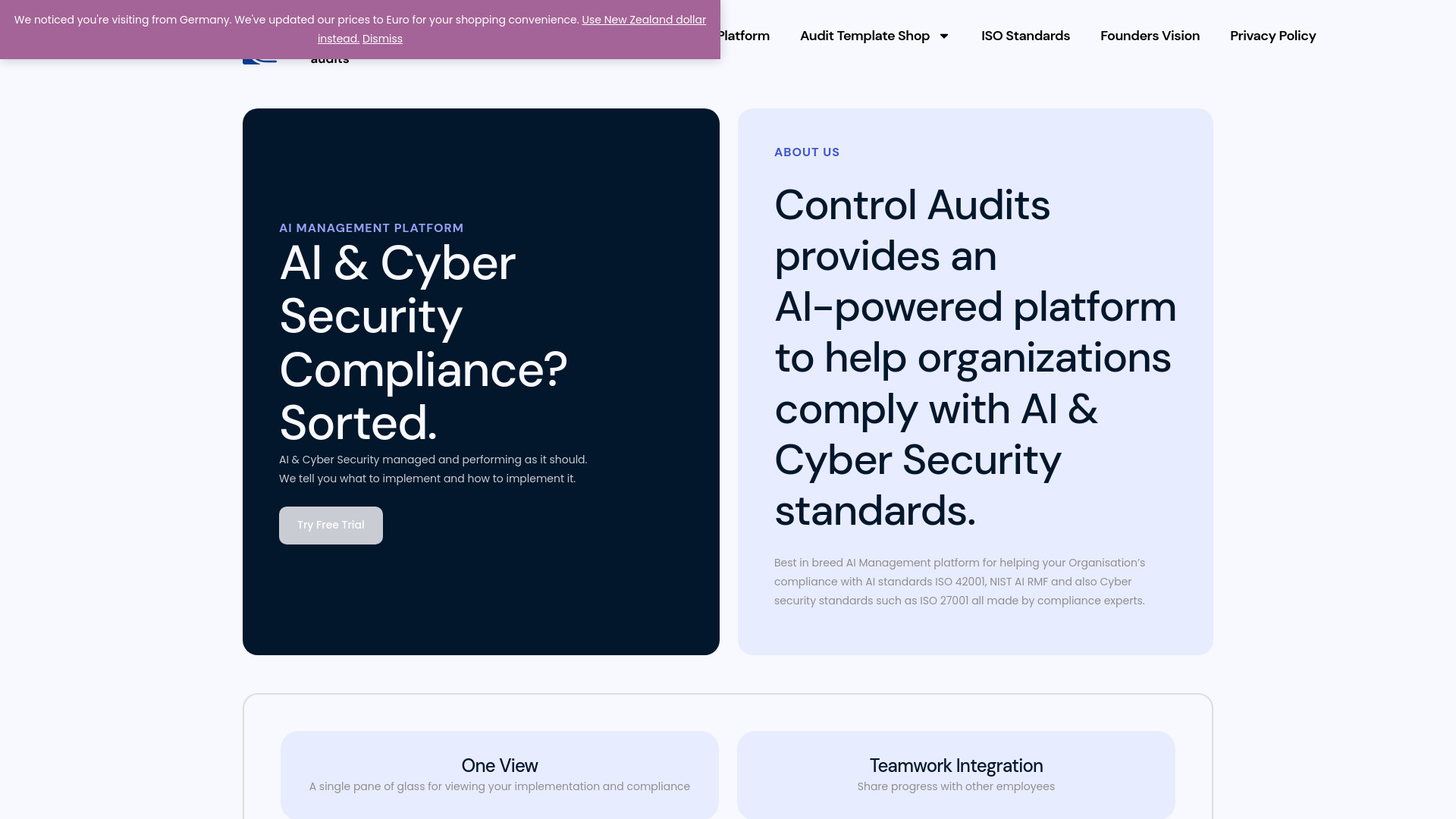 ControlAudits.com AI Compliance Platform - Latest product information ...