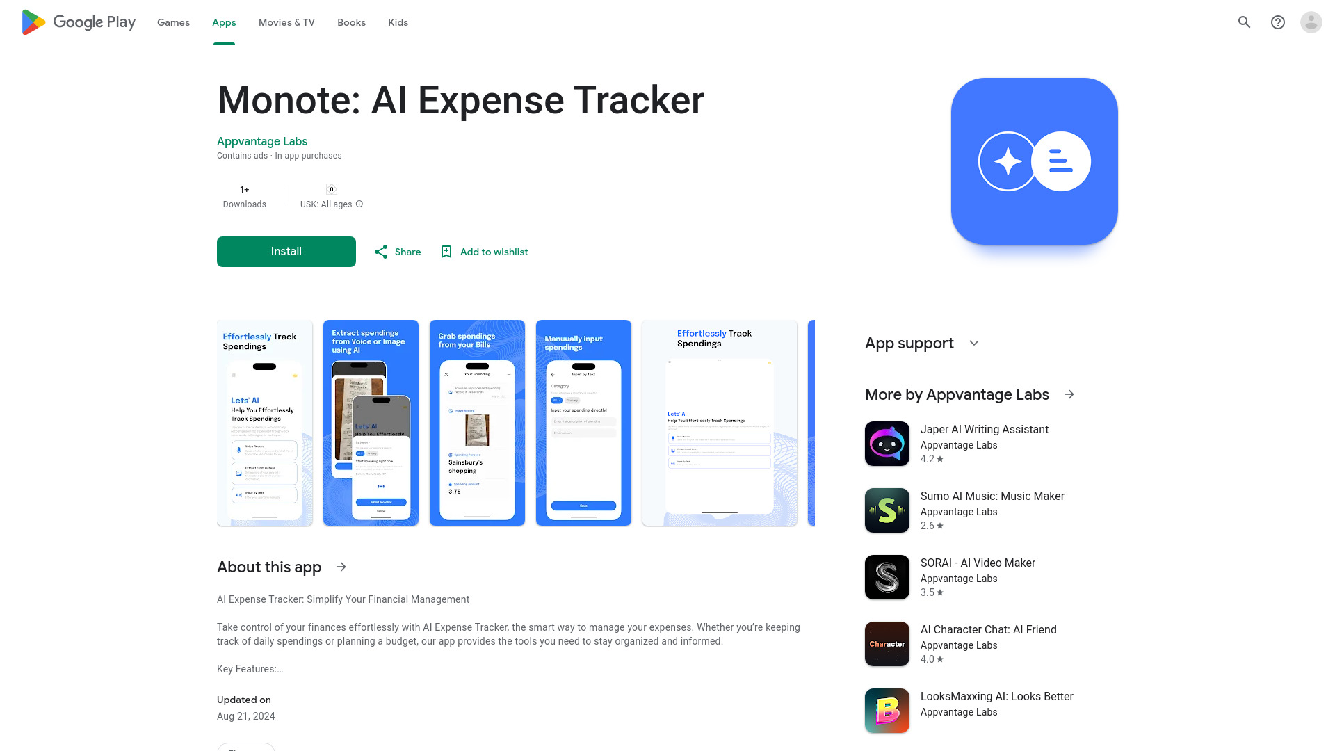 Monote: AI Expense Tracker - Latest product information,Latest pricing ...
