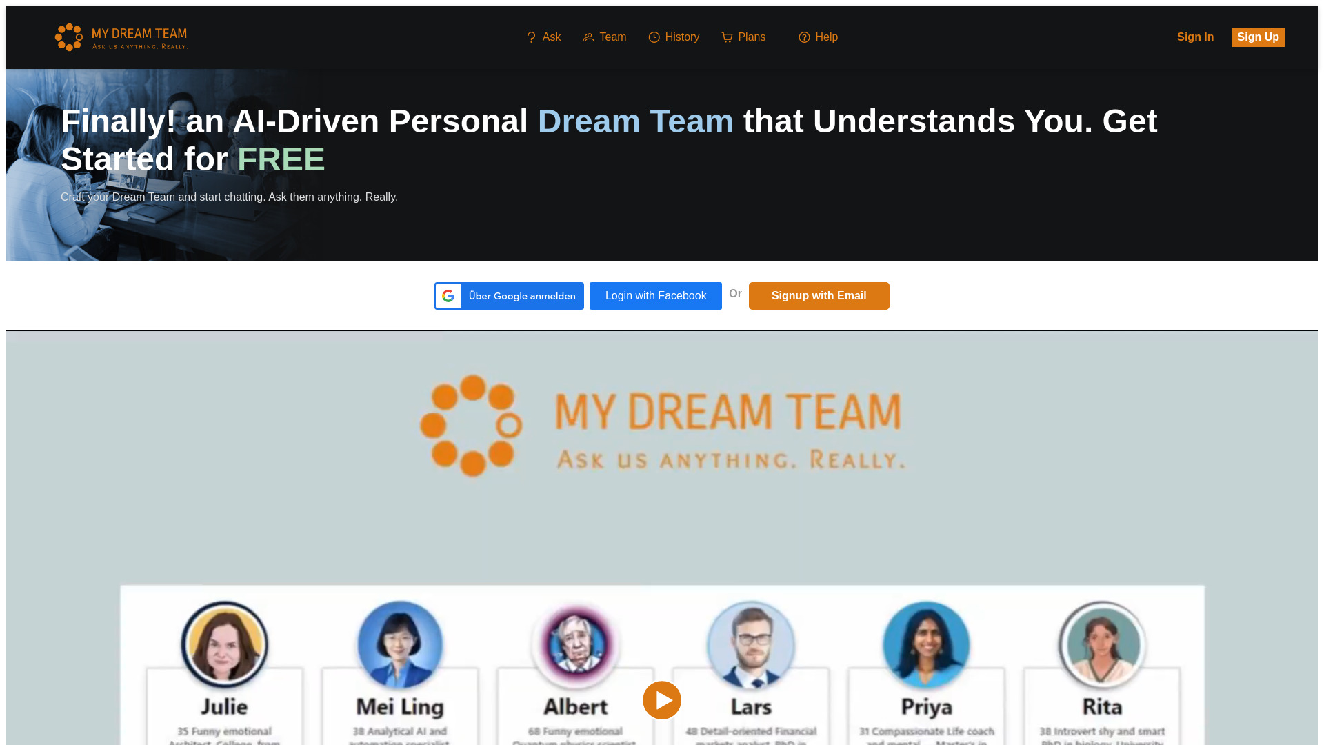 My Dream Team - Latest product information,Latest pricing and options ...